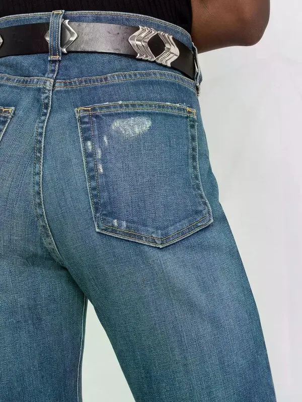 NILI LOTAN Flared Denim Jeans