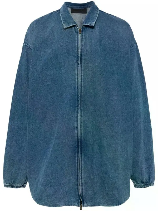 Fear Of God Zip-up Denim Shirt Jacket