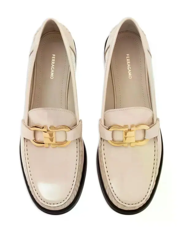 FERRAGAMO Gancini Leather Loafers