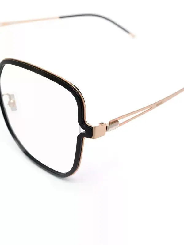 BOSS Square-frame Chain Glasses