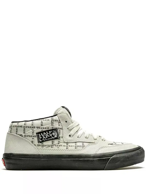VANS X Supreme Half Cab Pro Grid Logo Sneakers