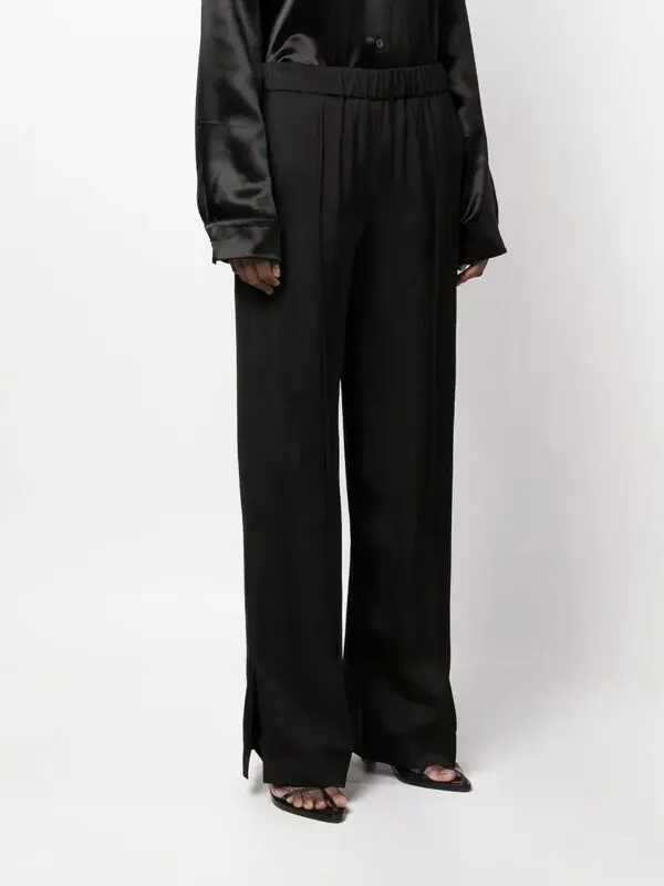 JIL SANDER Elasticated Straight-leg Trousers - Black