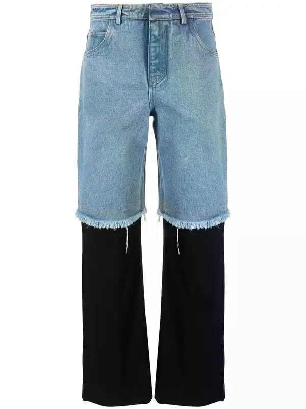 Christopher Esber Deconstructed Straight-leg Jeans