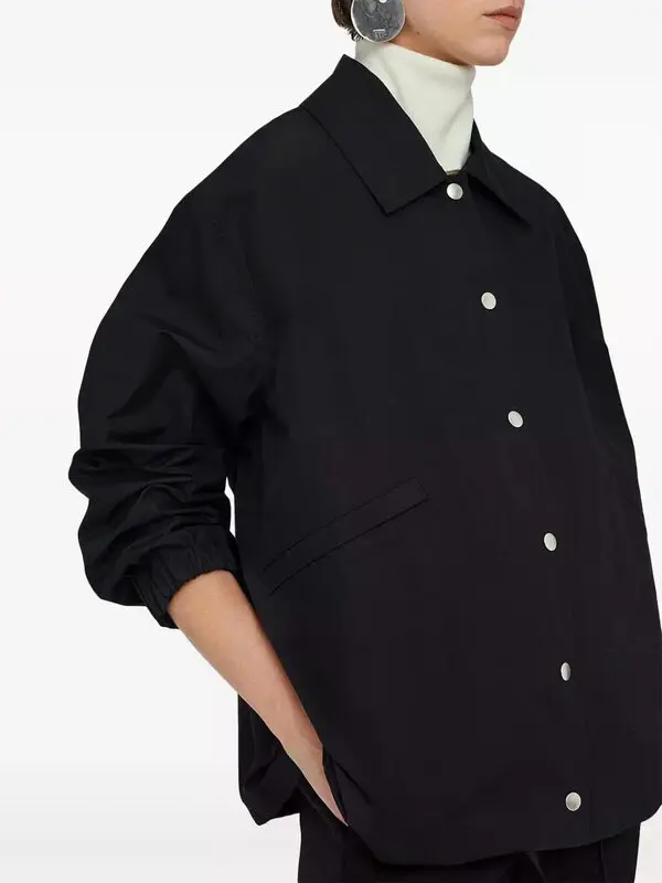 JIL SANDER Logo-print Shirt Jacket - Black