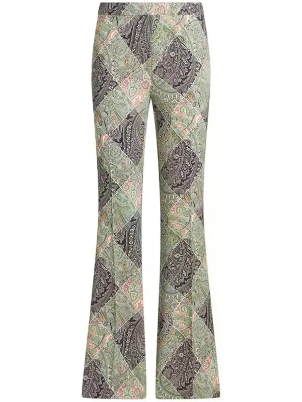 Etro Flared Printed Trousers