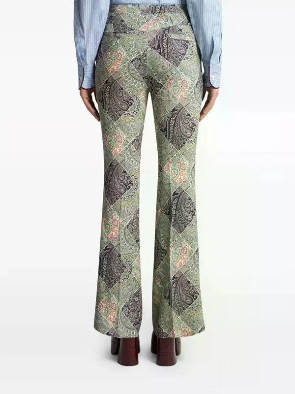 Etro Flared Printed Trousers