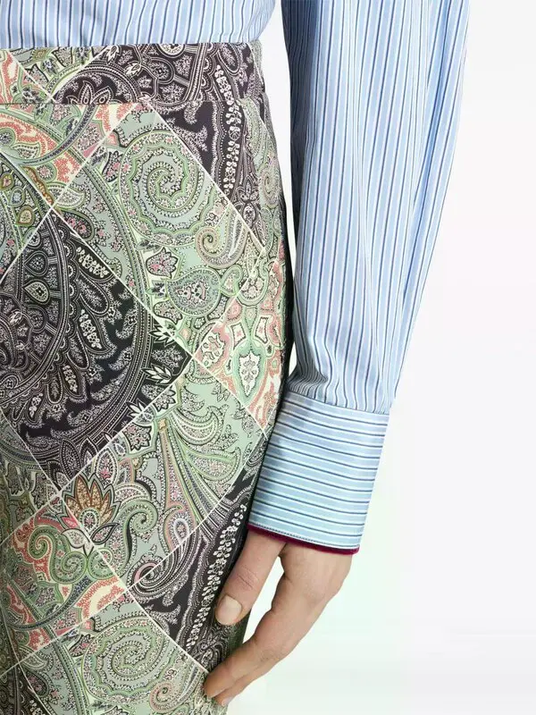 Etro Flared Printed Trousers