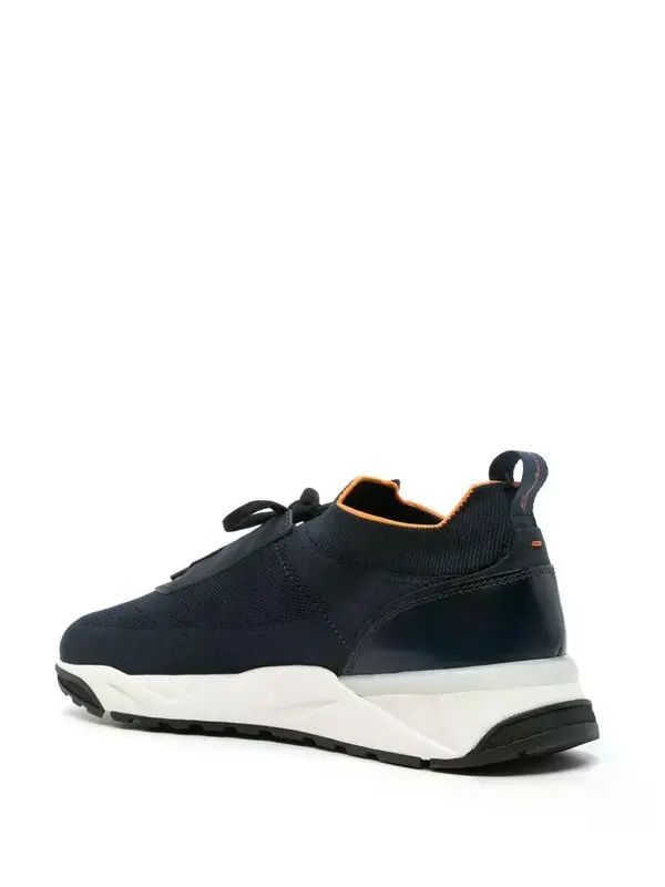 Santoni Knitted-upper Sneakers - Blue