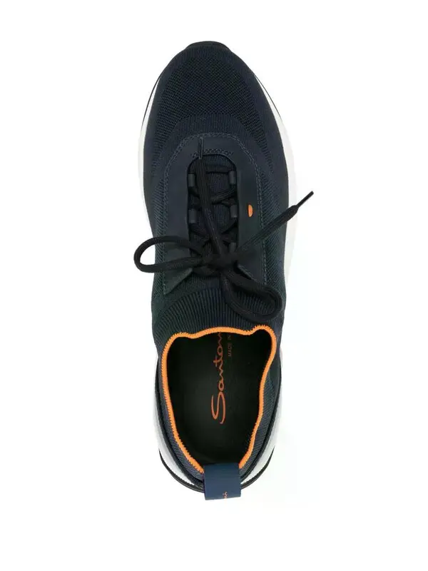 Santoni Knitted-upper Sneakers - Blue