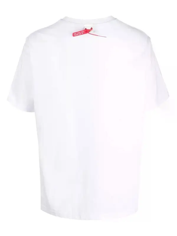 MOSTLY HEARD RARELY SEEN 8-BIT Blue Bear Graphic-print T-shirt - White