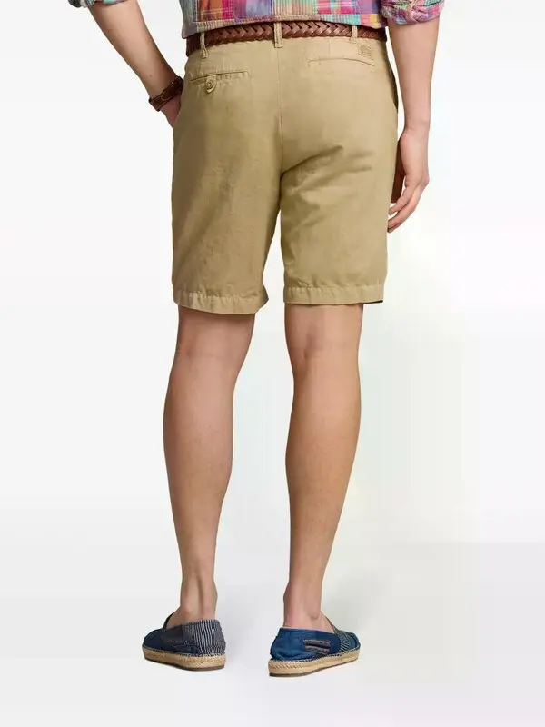 Polo Ralph Lauren Cotton-linen Blend Chino Shorts - Neutrals