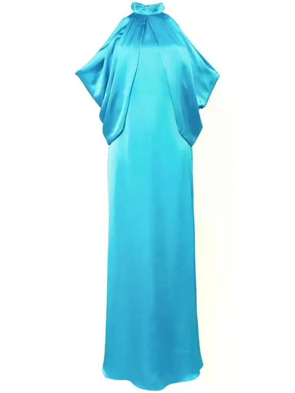 Badgley Mischka Halterneck A-line Gown