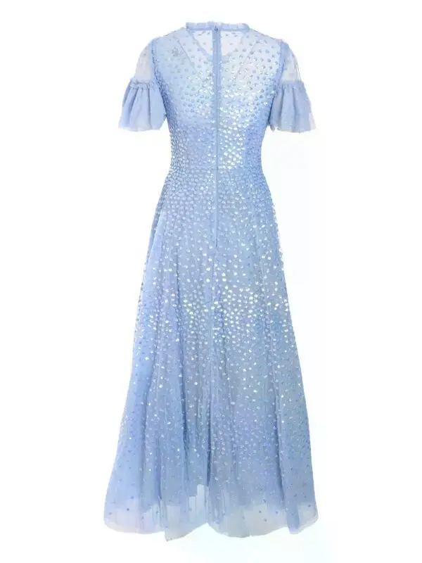 NEEDLE & THREAD Scatter Dot Gown - Blue