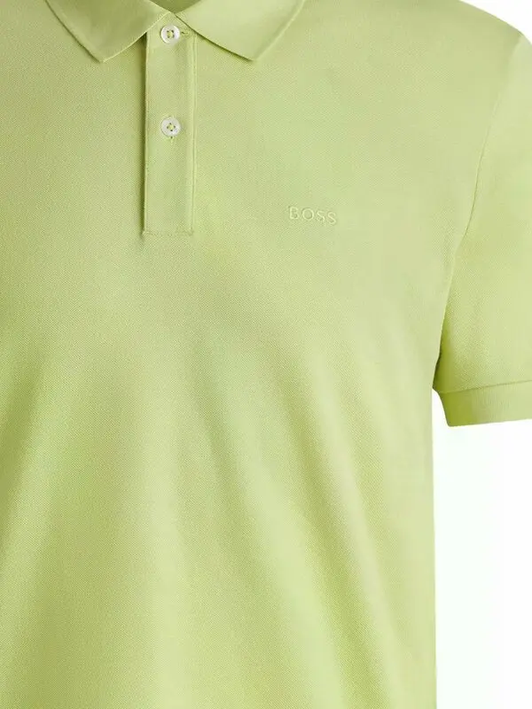 BOSS Logo-embroidered Cotton Polo Shirt