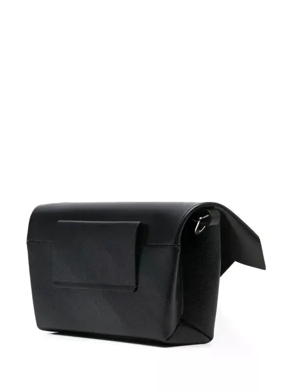 MAISON MARGIELA Snatched Leather Shoulder Bag - Black