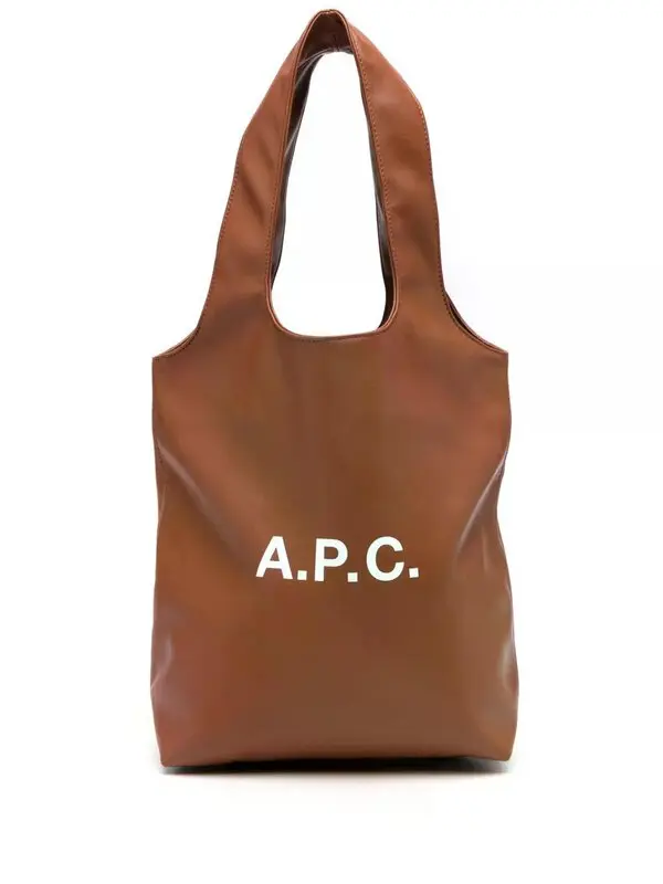 A.p.c. Ninon Logo-print Tote Bag - Brown
