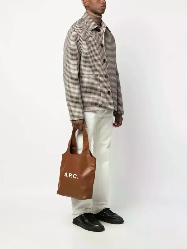 A.p.c. Ninon Logo-print Tote Bag - Brown