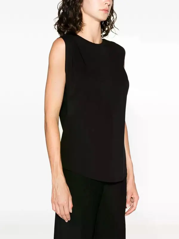 Michael Kors Pleat-detailing Tank Top - Black