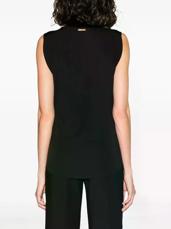 Michael Kors Pleat-detailing Tank Top - Black