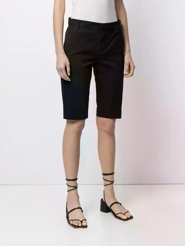 Vince Knee-length Stretch-cotton Shorts