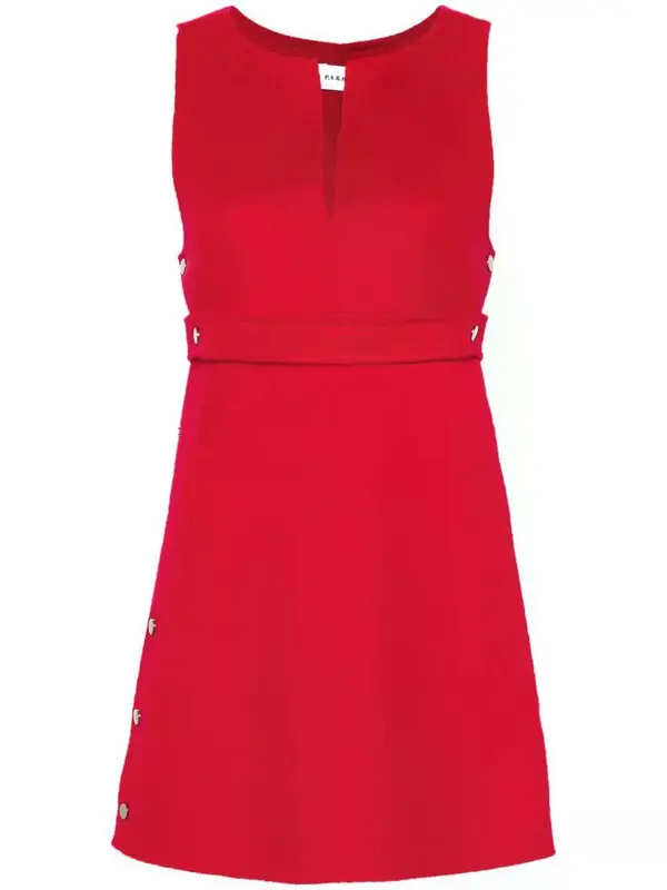 P.a.r.o.s.h Belted Mini Dress - Red