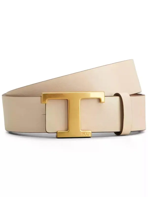 TOD'S T Timeless Reversible Leather Belt - Brown