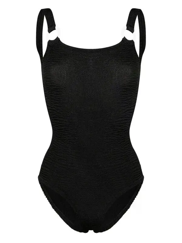 PARAMIDONNA Sophia Crinkled One Piece Swimsuit - Black