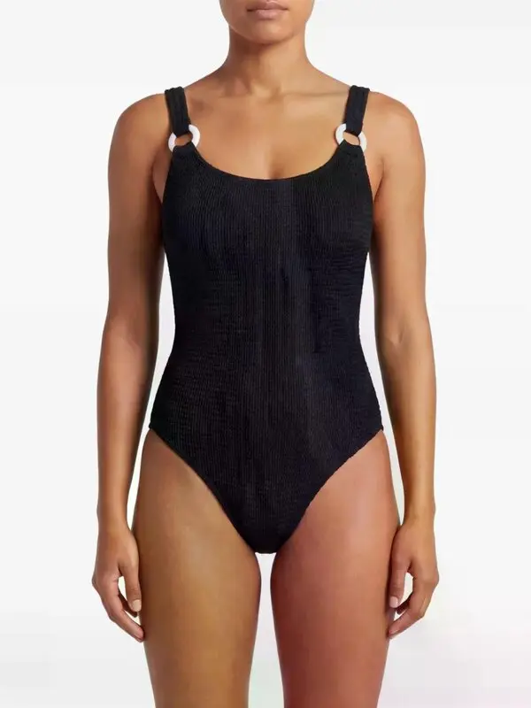 PARAMIDONNA Sophia Crinkled Swimsuit - Black