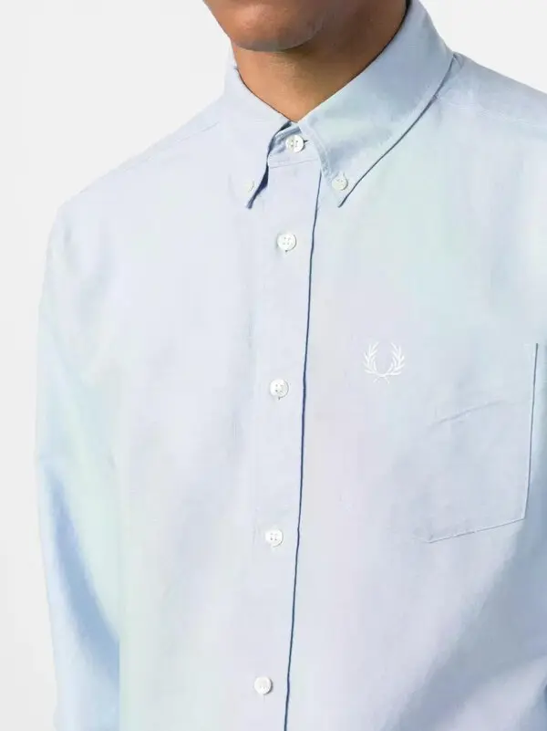 Fred Perry Logo-embroidery Cotton Shirt