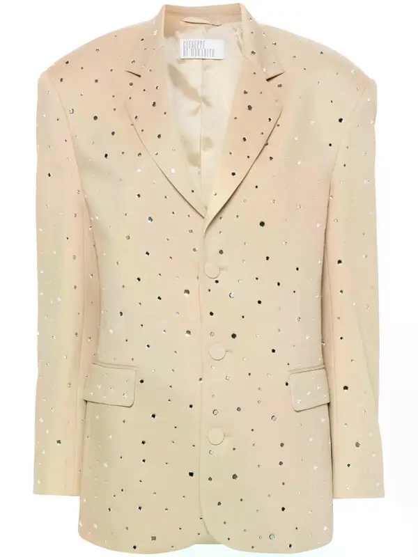 Giuseppe Di Morabito Rhinestone-embellished Single-breasted Blazer - Neutrals