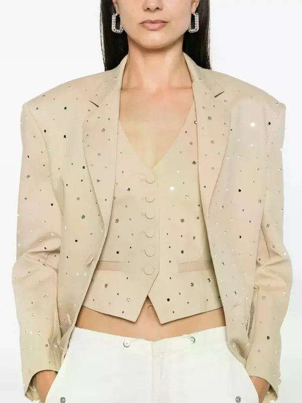 Giuseppe Di Morabito Rhinestone-embellished Single-breasted Blazer