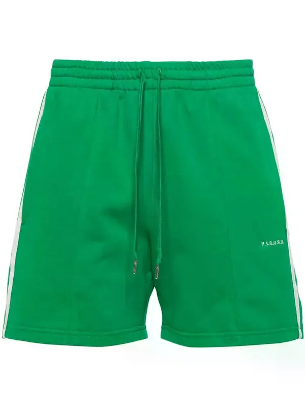 P.a.r.o.s.h Striped Jersey Shorts - Green