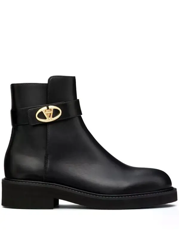 Valentino Garavani 40mm Vlogo Locker Ankle Boots