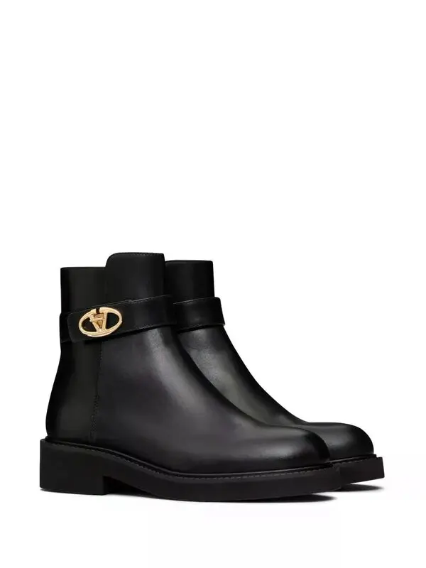 Valentino Garavani 40mm Vlogo Locker Ankle Boots
