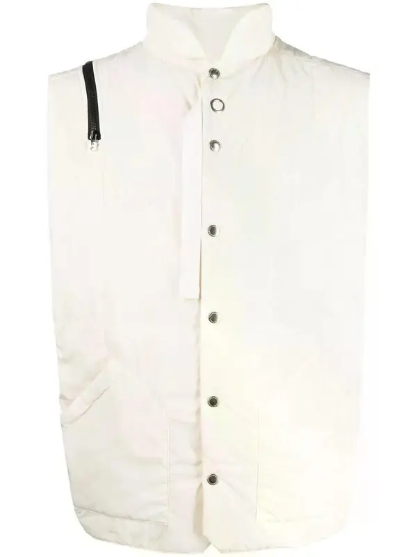 TAKAHIROMIYASHITA THESOLOIST. Zip-detail Padded Gilet Jacket - White
