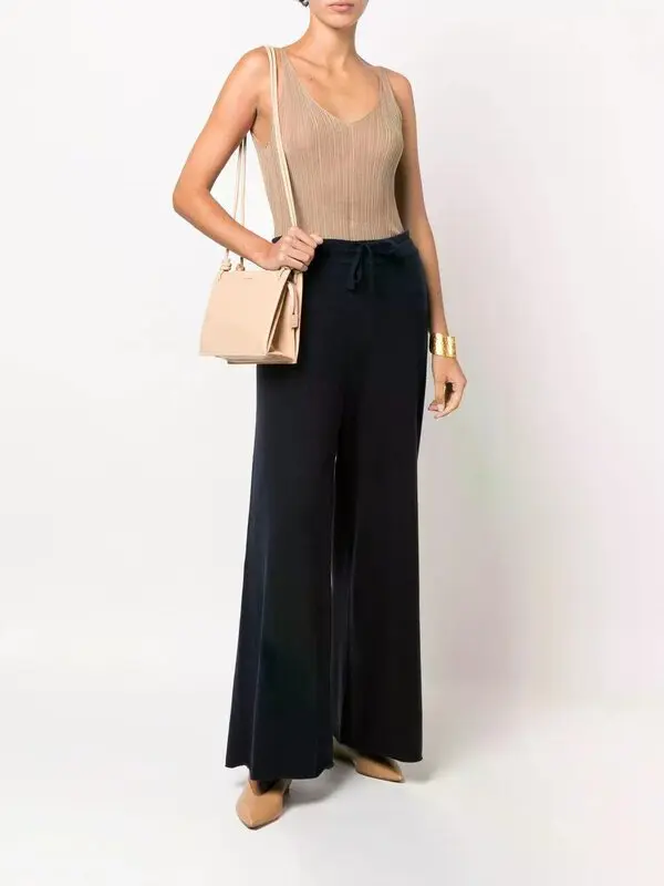 JIL SANDER Cashmere Wide Leg Trousers