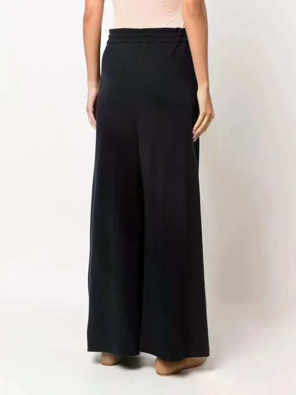 JIL SANDER Cashmere Wide Leg Trousers