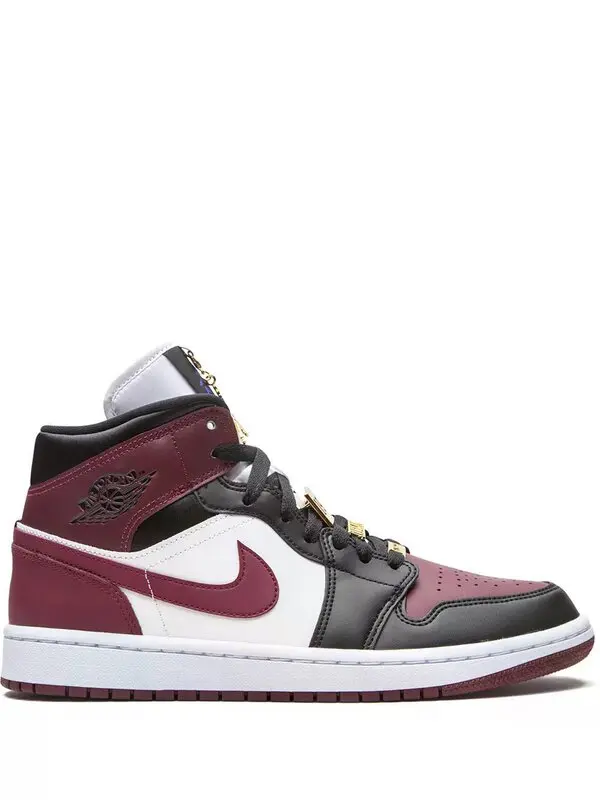 JORDAN Air 1 Mid Se Gold Pendants Sneakers - Red