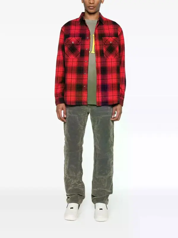 PURPLE BRAND Flannel Long-sleeve Shirt
