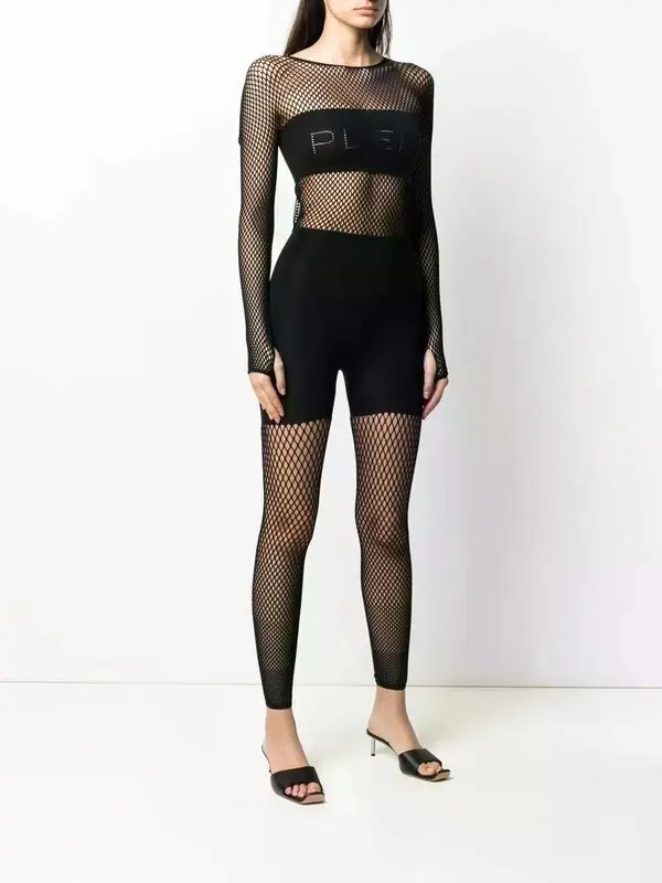 Philipp Plein Mesh-panelled Jumpsuit