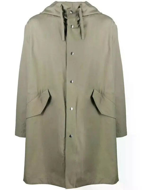 JIL SANDER Rear Logo-print Hooded Coat