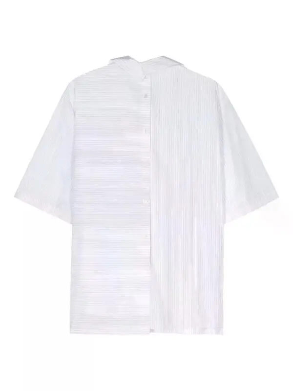 LANVIN Bird-appliqué Pinstriped Shirt