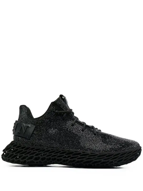Philipp Plein Skeleton Caviar Low-top Sneakers