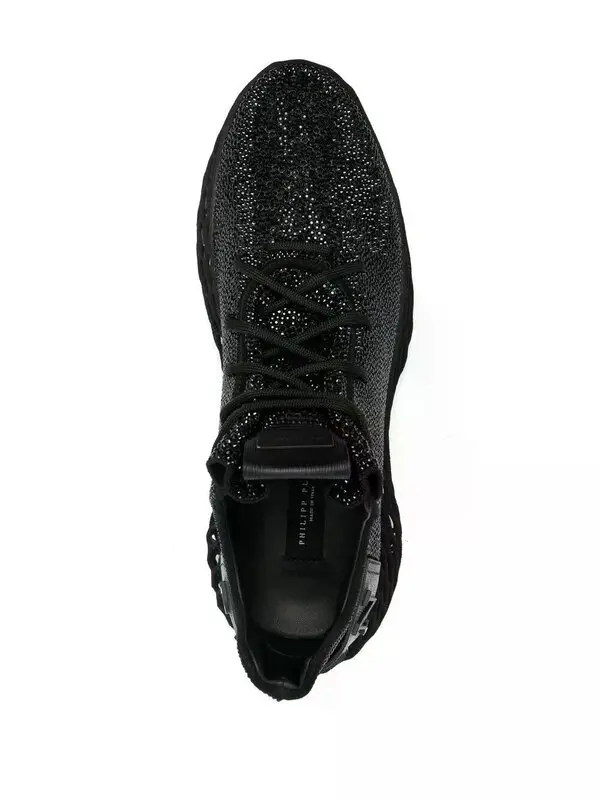 Philipp Plein Skeleton Caviar Low-top Sneakers