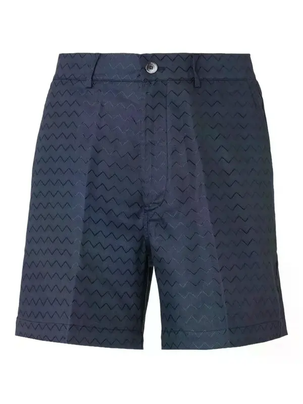 Missoni Chevron-pattern Shorts - Blue