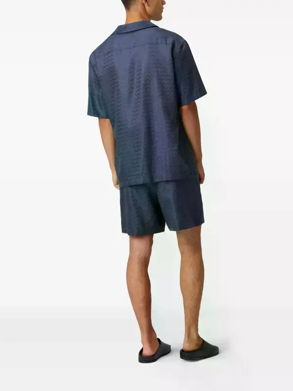 Missoni Chevron-pattern Shorts - Blue