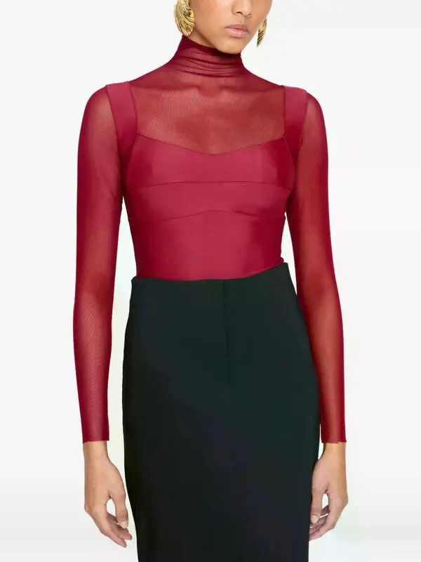 ATU BODY COUTURE Paneled Bodysuit - Red