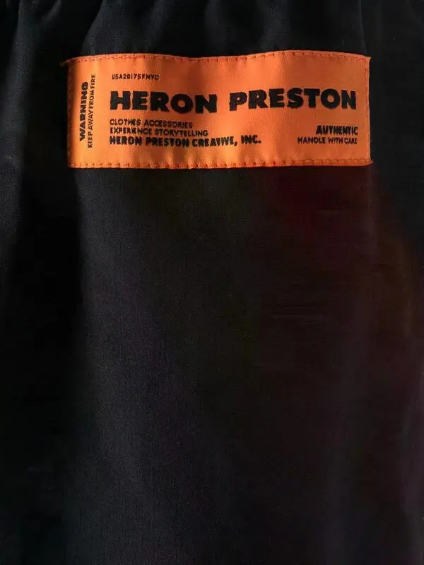 Heron Preston Logo Patch Drawstring Swim Shorts