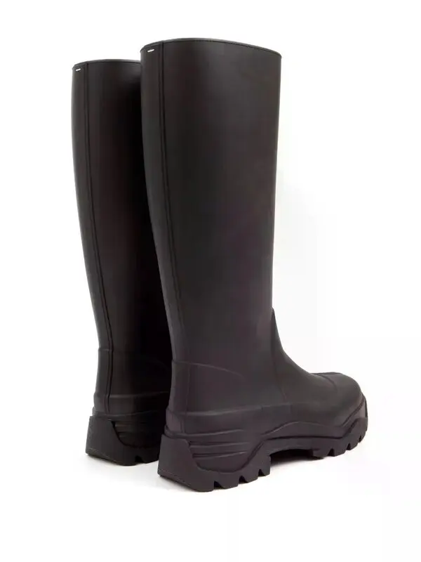 MAISON MARGIELA Tabi Rubber Boots - Black