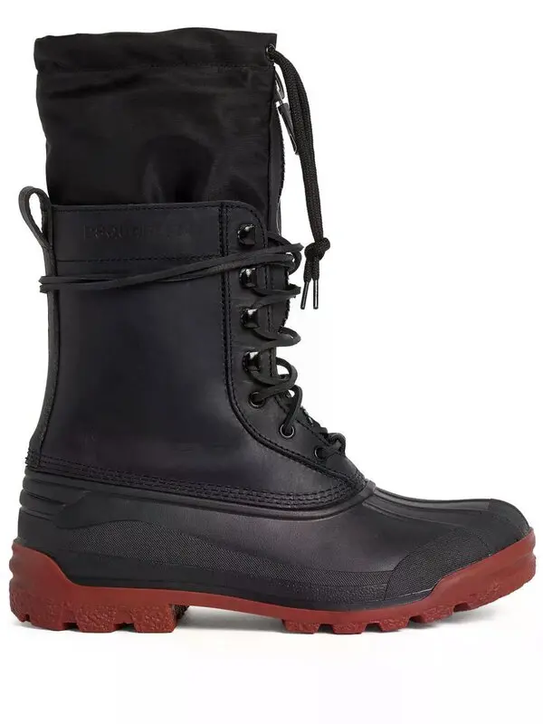 Dsquared2 Layered Design Boots - Black